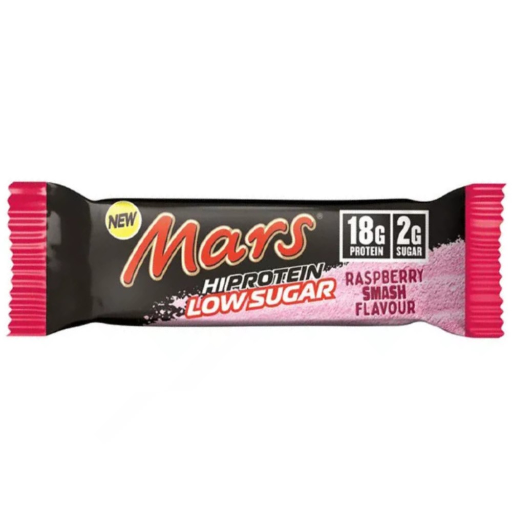 Mars Raspberry SMASH Hi Protein Low sugar 55g – shop.pro10.be